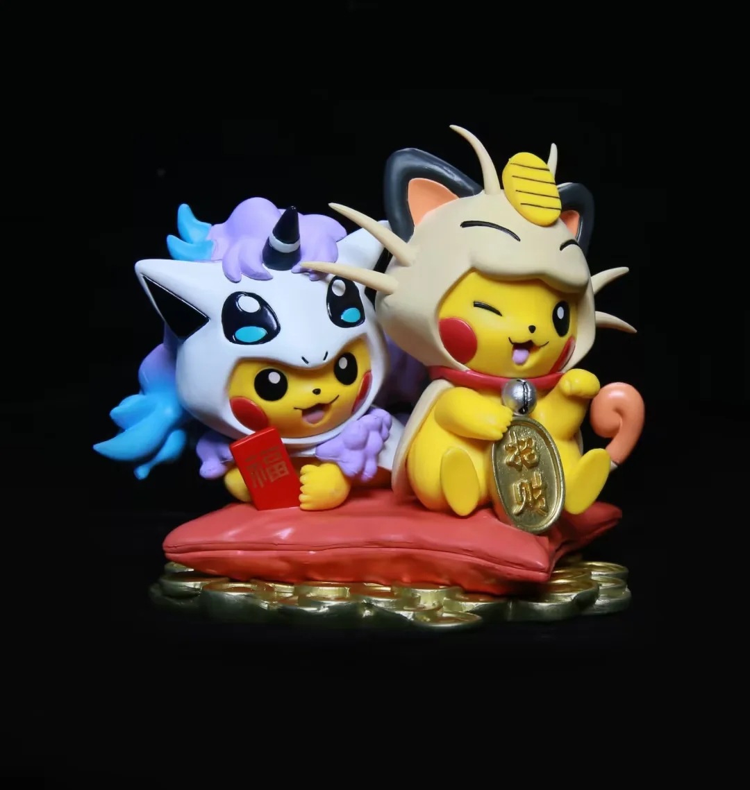Mô hình figure: Pikachu Cosplay Meow Ponyta Mèo Thần Tài - TAKI SHOP ...